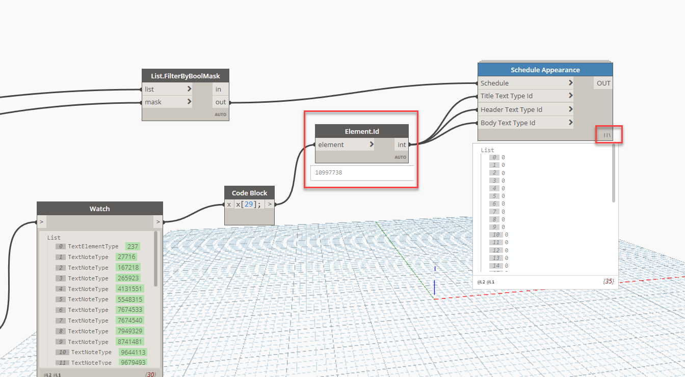 Changing Schedule Appereace Help - Packages - Dynamo