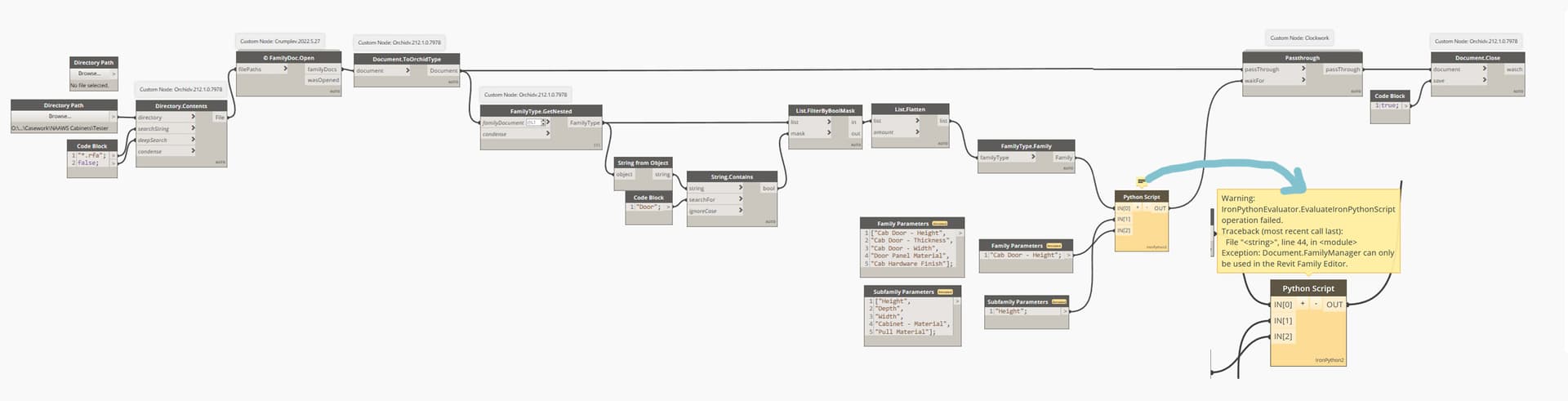 Associate Family Parameters in Bulk - Revit - Dynamo