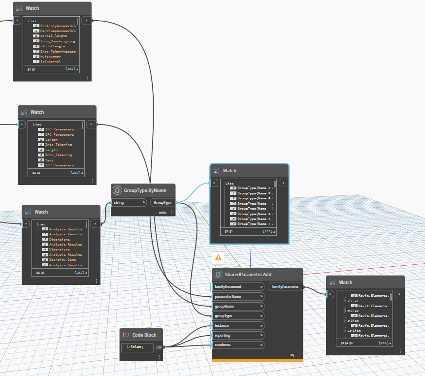 Add Shared Parameter from File - Find the error - Revit - Dynamo