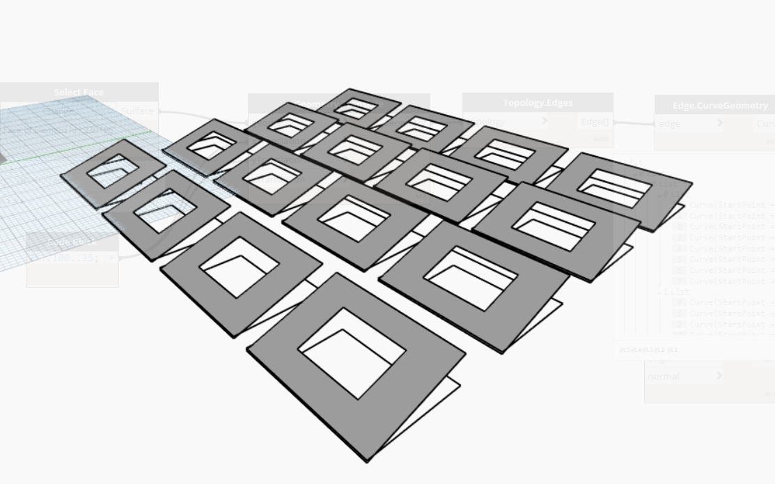 Projected area calculation of surface - Revit - Dynamo