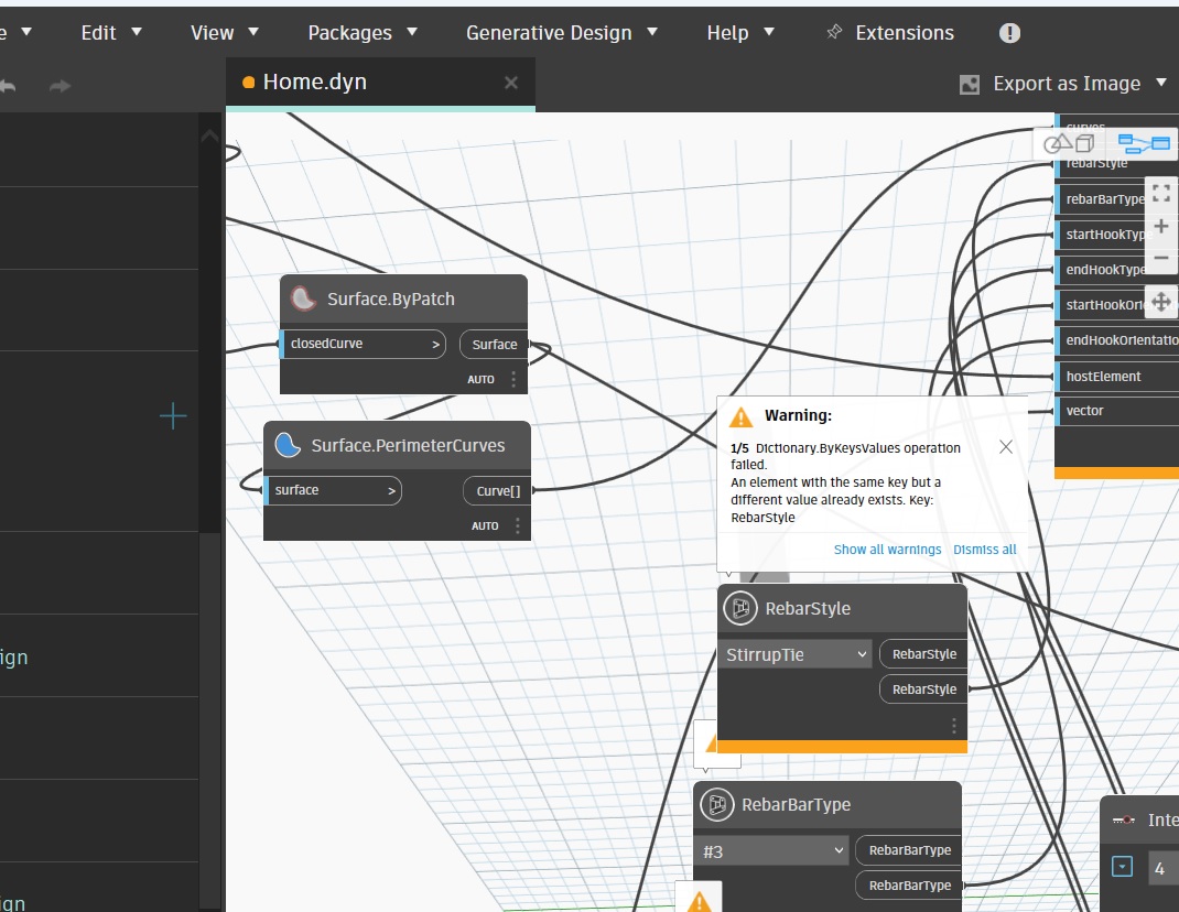 Dynamo is creating copies of rebarType, rebarStyle by itsself ...