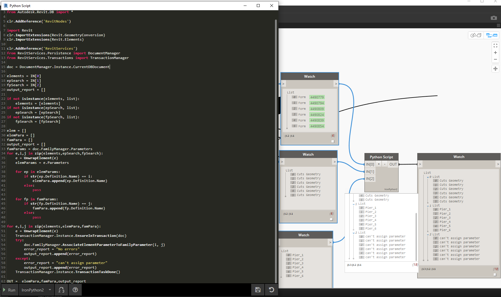 Associate Element Parameter to Family Parameter Python - Revit - Dynamo