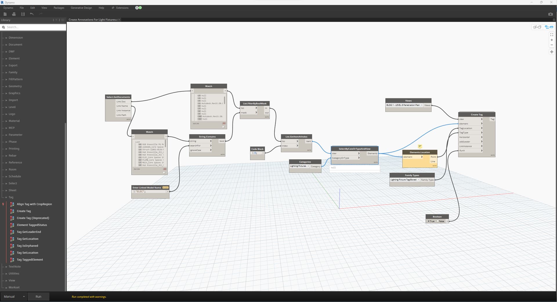 How To Add Tags On A Linked Model Revit Dynamo