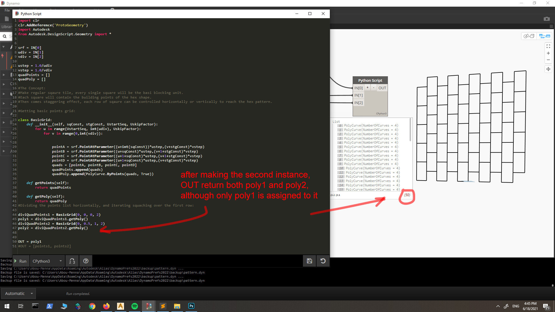 Weired python node behavior - Alias - Dynamo