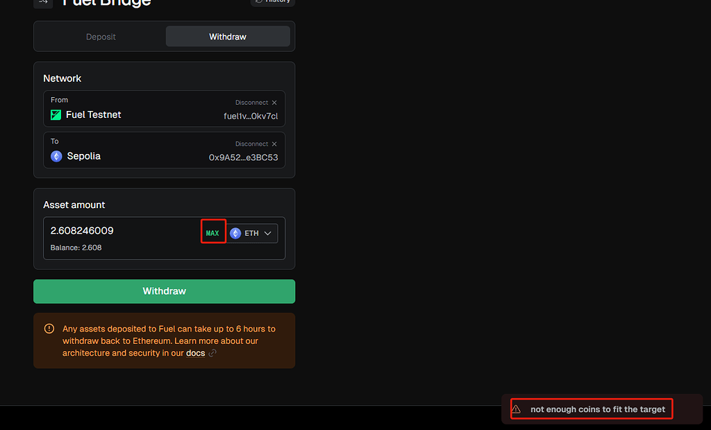Cross chain bridge optimization suggestions - General - Fuel Network & Sway Language