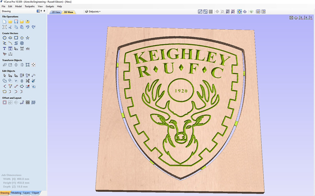 VCarve Intersections - Vectric - Onefinity CNC Forum