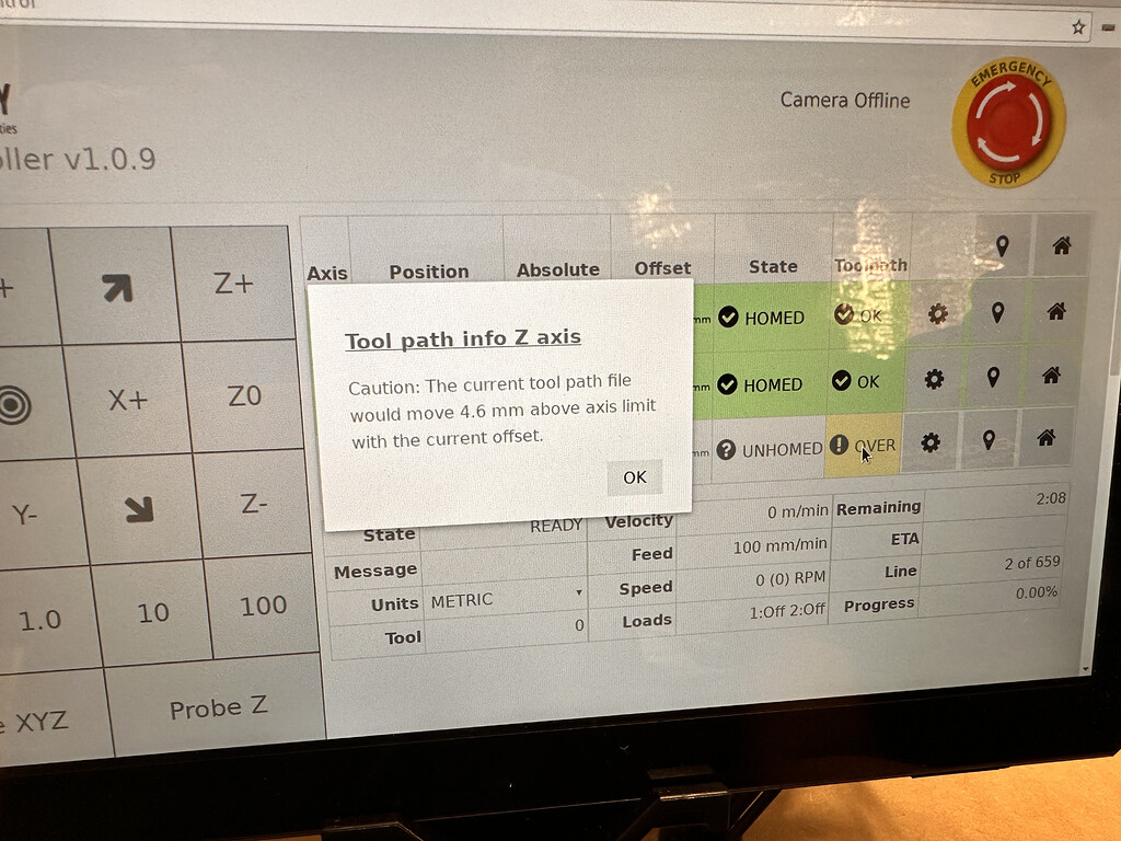 Z-Axis error on first startup - Onefinity CNC Forum