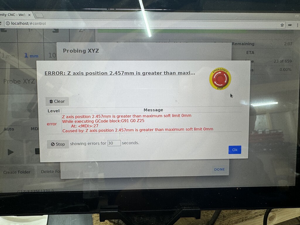 Error codes for anything I try to carve - Troubleshooting (X35/X50) - Onefinity CNC Forum