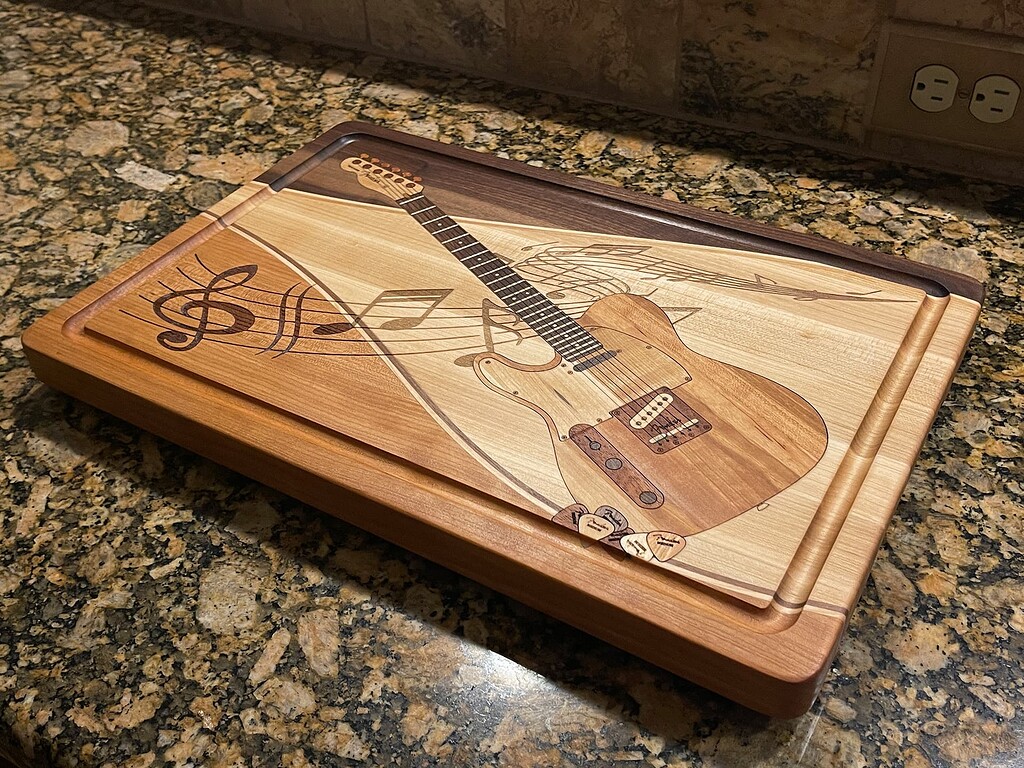 First Inlay Cutting Board - Gallery - Onefinity CNC Forum