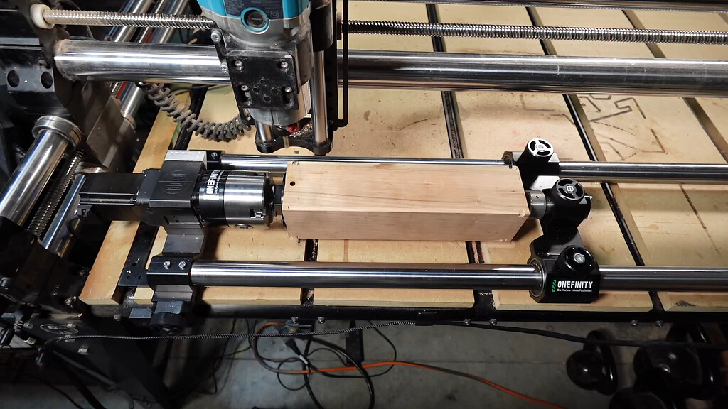 Rotary completing to many turns before X pass - BB Buildbotics Rotary - Onefinity CNC Forum