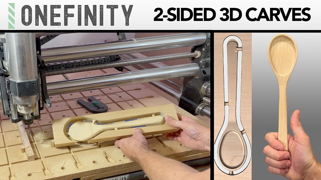 Ep 31 2 Sided 3d Carves Onefinity Projects Onefinity Cnc Forum