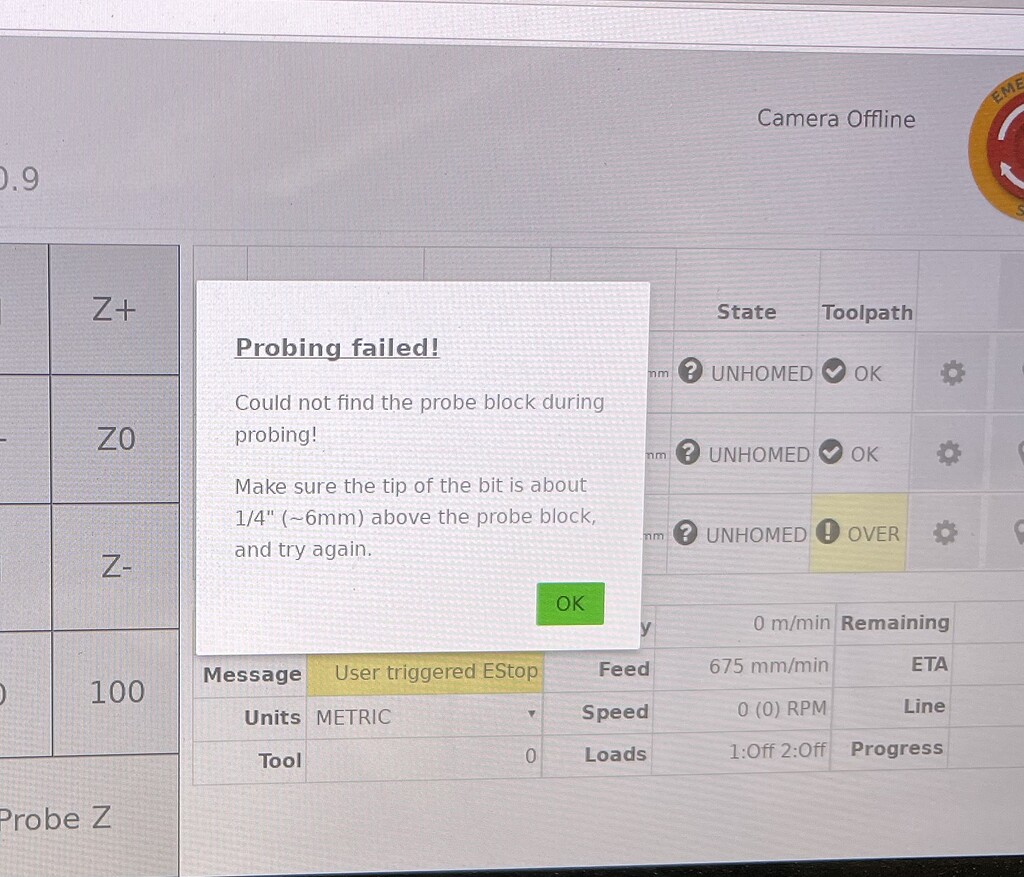Homing error on screen - Troubleshooting (X35/X50) - Onefinity CNC Forum