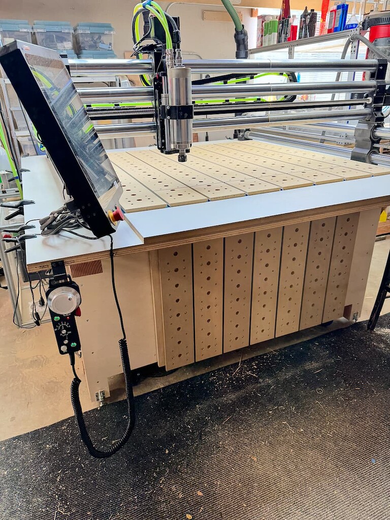 New table upgrade with Front hold down - Machines (Elite W/ Masso ...