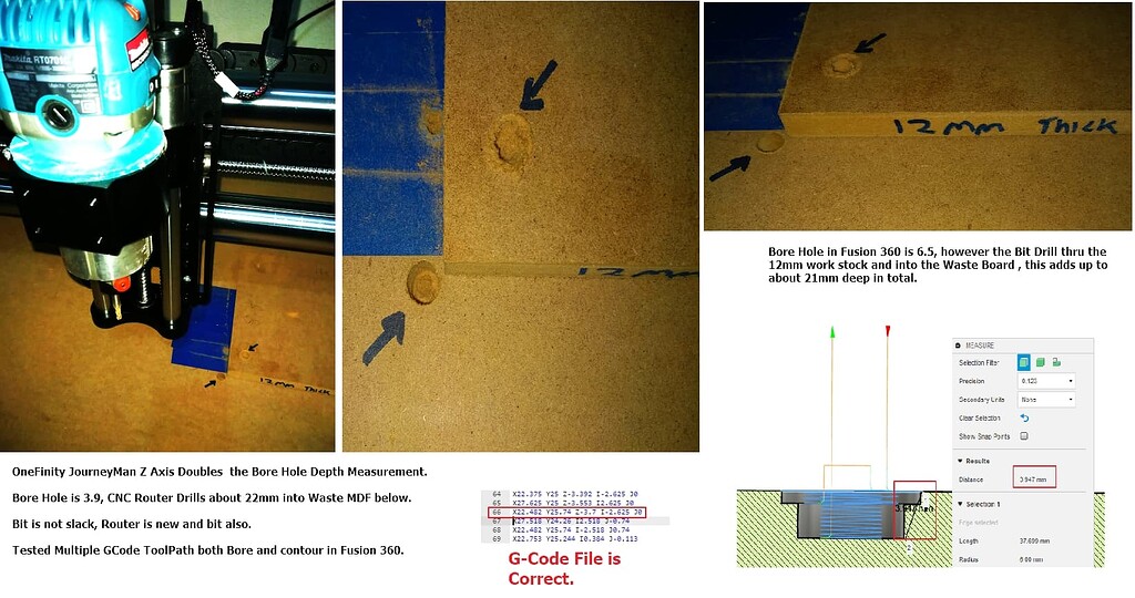 JourneyMan Z Axis Plunges Too Deep above F360 Lenght (solved, wrong z config set) - Onefinity ...