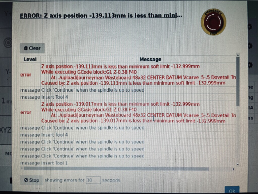 Issue with dovetail bit on Morgan Hop’s Wasteboard File - Troubleshooting (X35/X50) - Onefinity ...