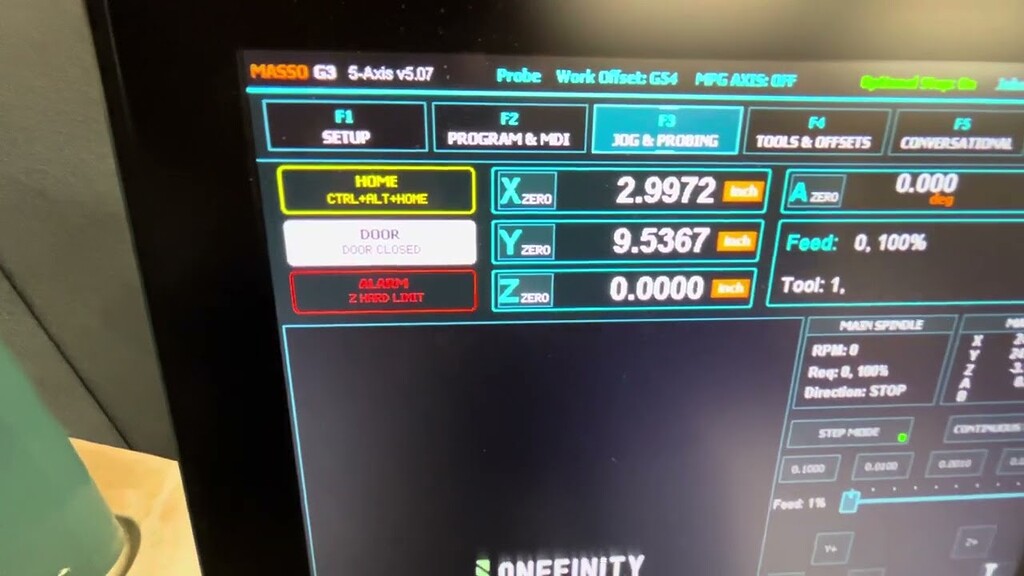 Z Hard Limit\Homing Error - Machines (Elite W/ Masso) - Onefinity CNC Forum