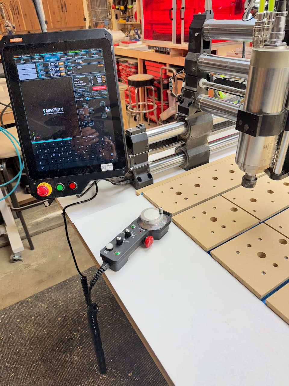 New table upgrade with Front hold down - Machines (Elite W/ Masso ...