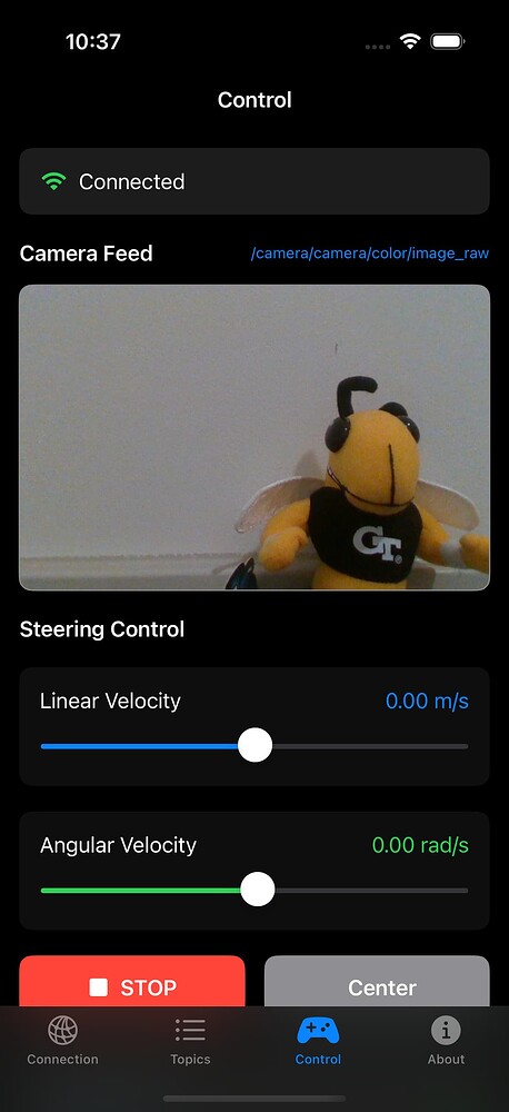 Robot Steering & video steaming on new iOS App (Robot Steering) - ROS General - Open Robotics ...