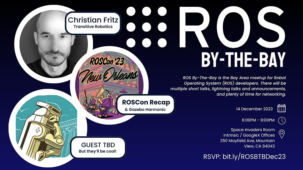 ☃ Holiday ROS By-The-Bay - ROS General - Open Robotics Discourse