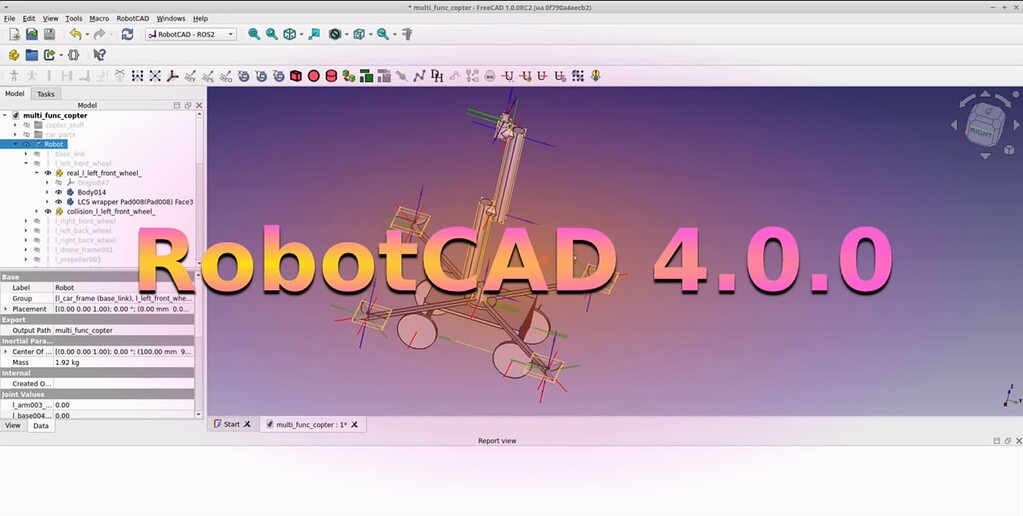 RobotCAD 4.0.0 - released! Let you make controllable robots from GUI - ROS General - Open ...