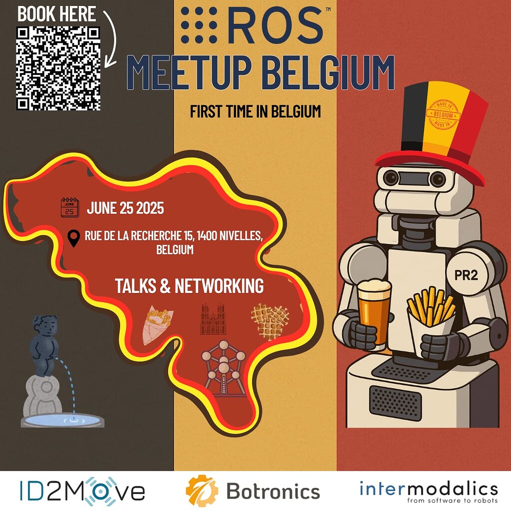 First ROS Meetup in Belgium - Local User Groups - Open Robotics Discourse
