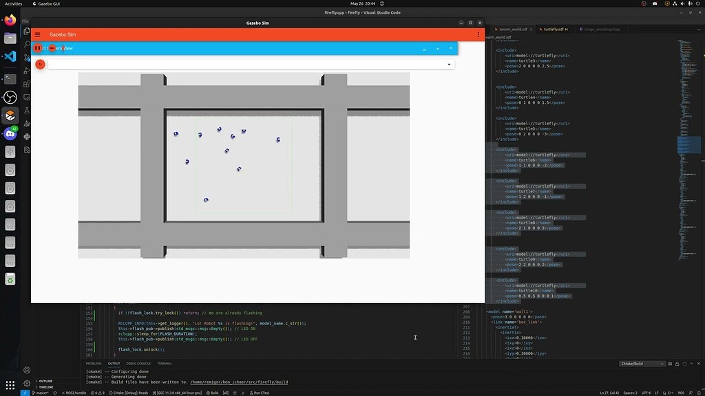 Simulation Firefly Synchronization In Swarm Robotics Projects Open Robotics Discourse