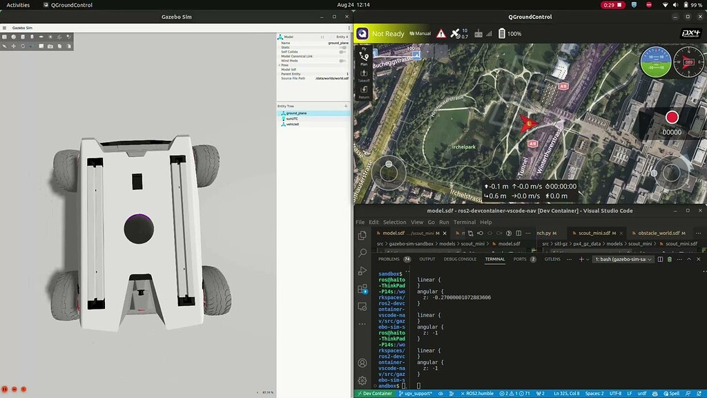 DiffDrive plugin steering issue - Gazebo Help - Open Robotics Discourse