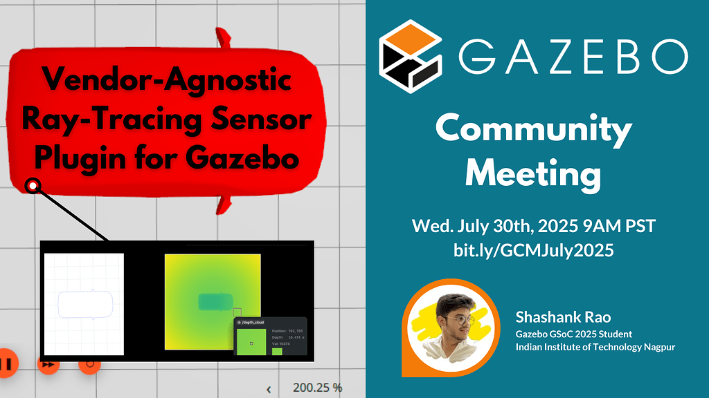 Community meeting: Vendor-Agnostic Ray-Tracing Sensor Plugin for Gazebo - Gazebo General - Open ...