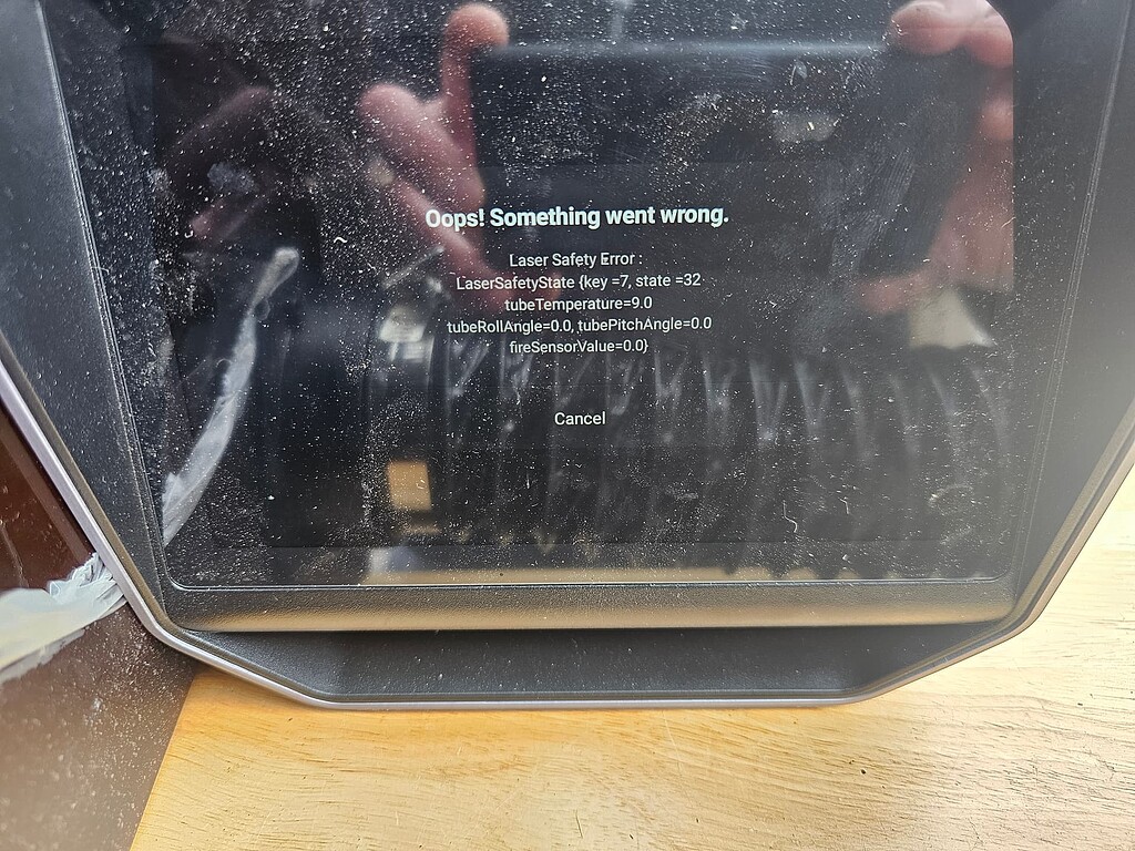 I am getting error codes and foame detection when i turn my machine on - Artisan (3-in-1 ...