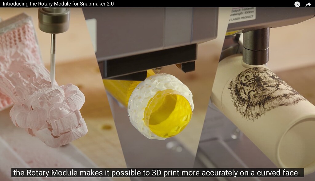 Rotary Modul - 3D Printing - Snapmaker 2.0 - Snapmaker: where creation ...