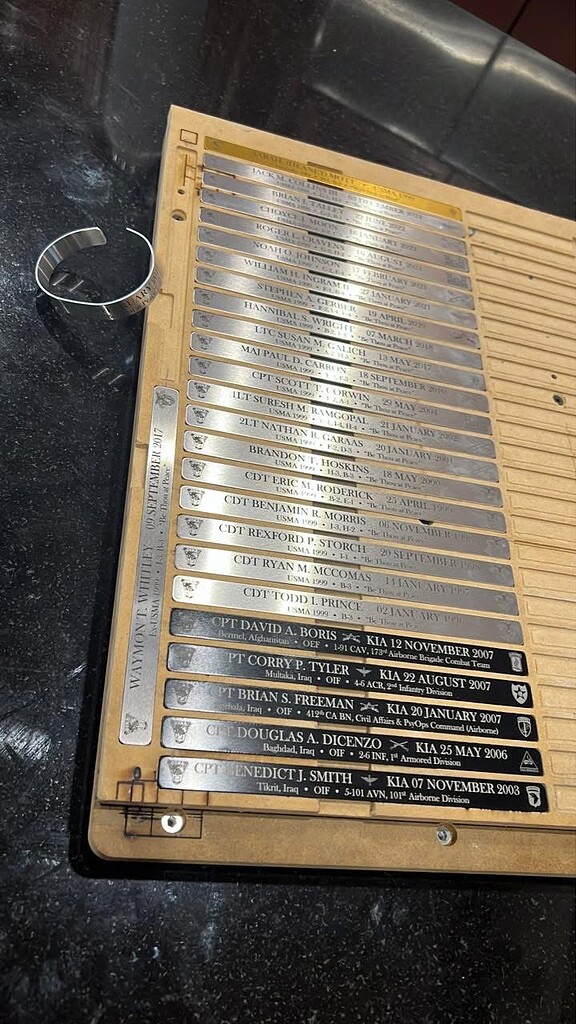 1064nm IR laser engraving on aluminum bracelet blanks - Snapmaker ...