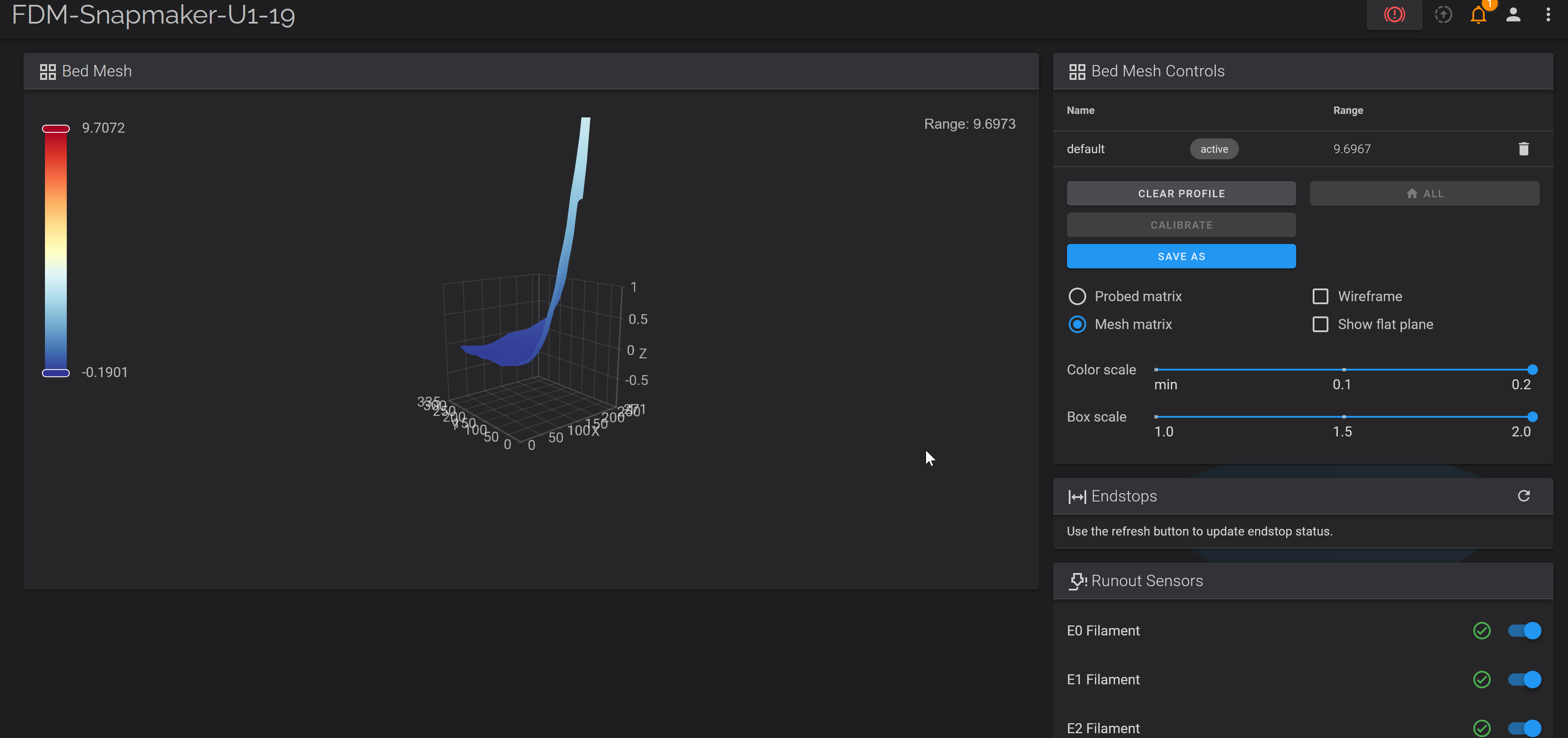 Snapmaker U1 bed mesh - modern tech made leveling less relevant to ...