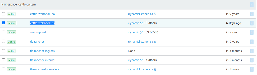 Certificate cattle-webhook-tls expired - SUSE Rancher Prime - SUSE Certificate cattle-webhook-tls expired - SUSE Rancher Prime - SUSE