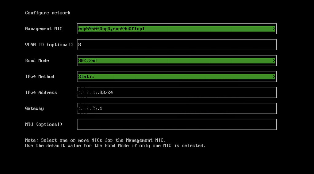 LACP with vlan for management nic - SUSE Virtualization - SUSE