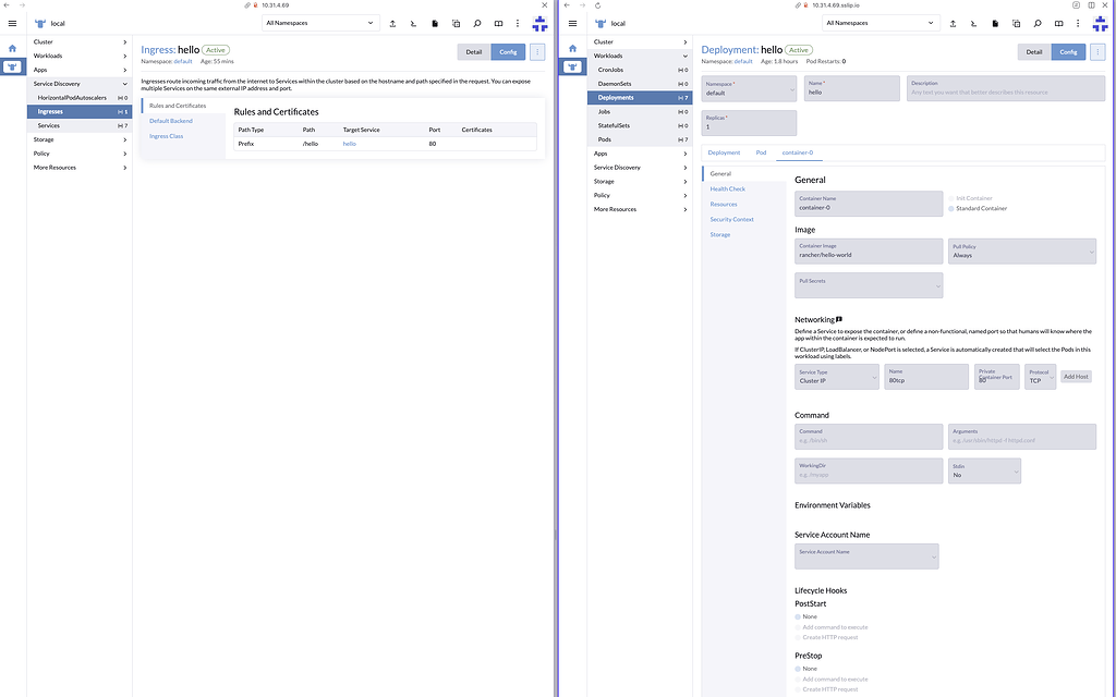 Workload With Ingress Quick Start Suse Rancher Prime Suse