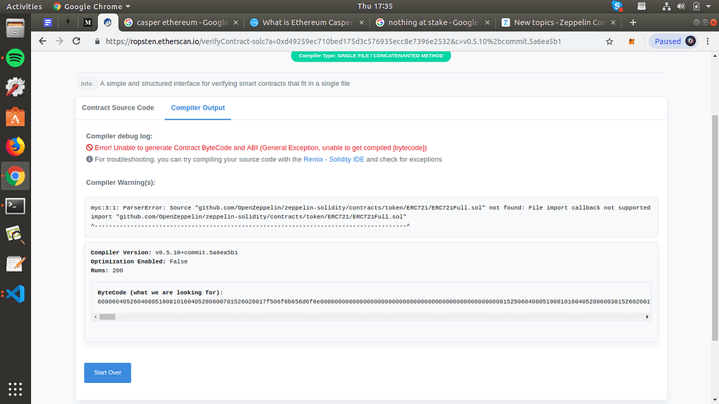 How to verify an ERC721 inheriting from OpenZeppelin? - Contracts - OpenZeppelin Forum