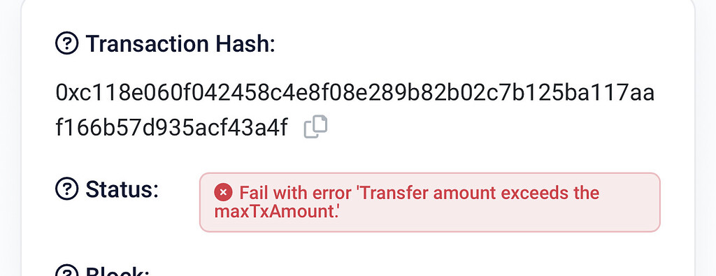 Transfer amount exceeds the maxTxAmount - Smart Contracts - OpenZeppelin Forum