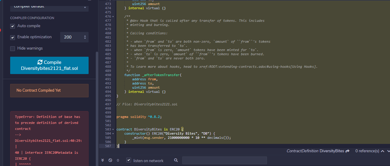 Verify ERC20 token on Etherscan that was deployed through Remix: Step by Step Guide - #73 by DBD ...