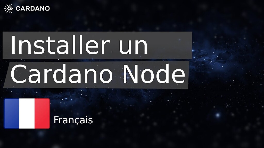 Cardano Node installation et configuration en Francais - Formation - Cardano Forum