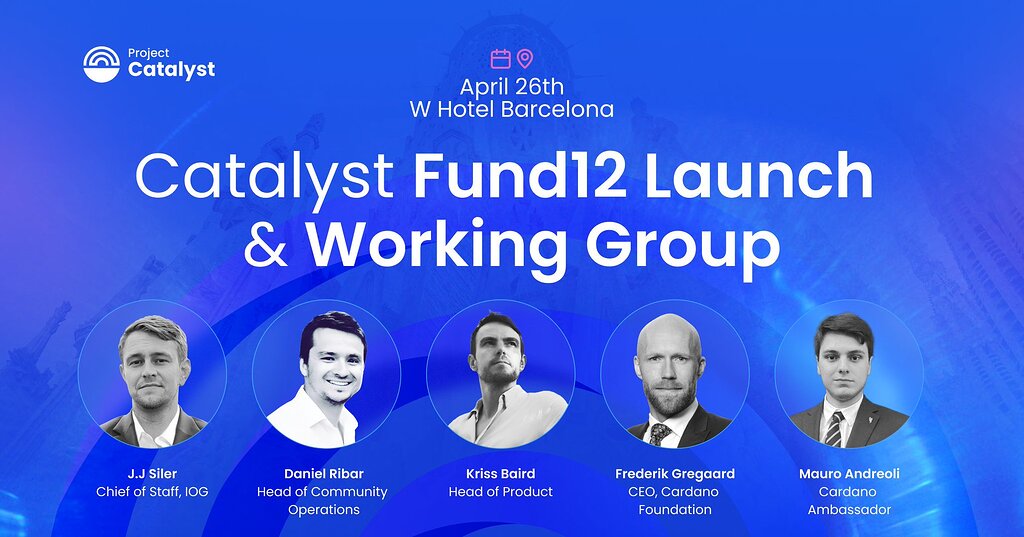Catalyst workshop and F12 Launch event - Meetups - Cardano Forum