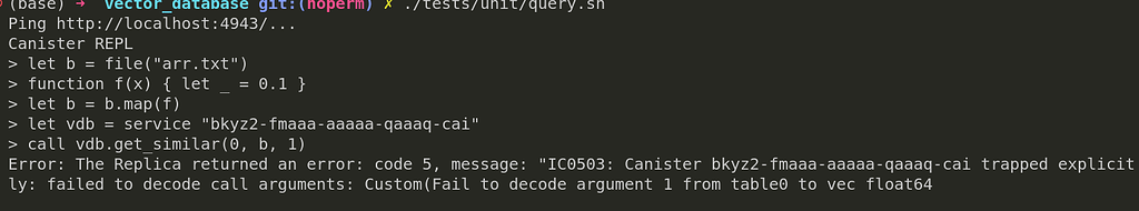 Failed to passing vec to canister functions - Developers - Internet Computer Developer Forum