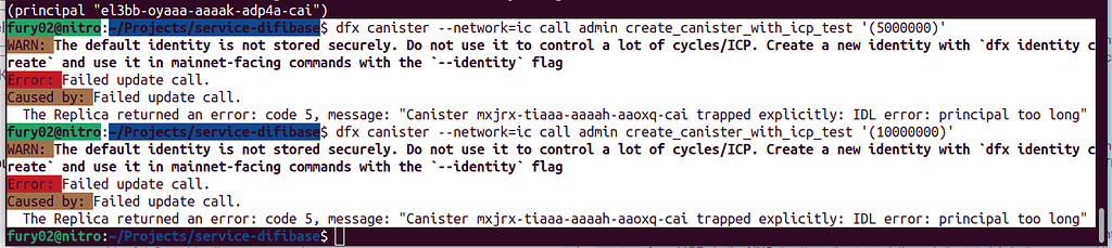 Error Creating Canisters Using The Notifycreatecanister Method Developers Internet