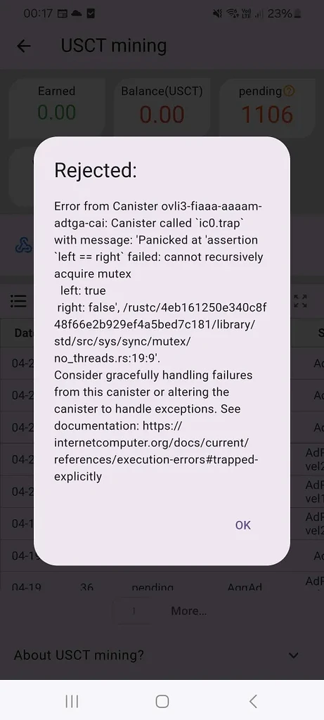 Weird query exception, hope to get support! - Developers - Internet Computer Developer Forum