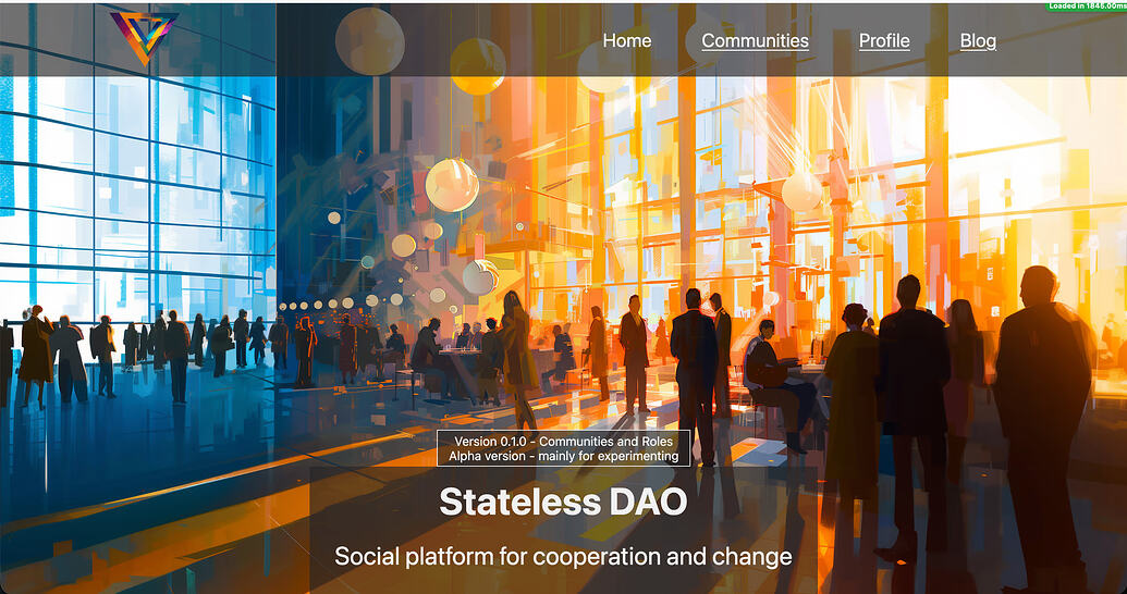 Stateless DAO v0.1 - a social platform for cooperation and change ...