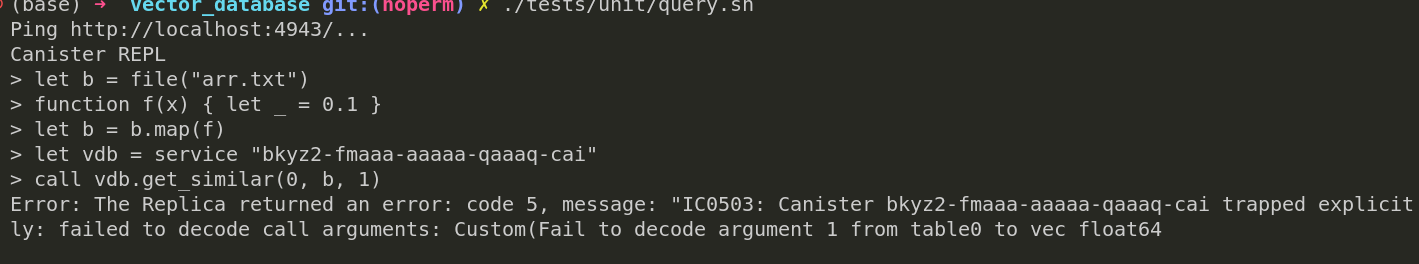 Failed to passing vec to canister functions - Developers - Internet Computer Developer Forum