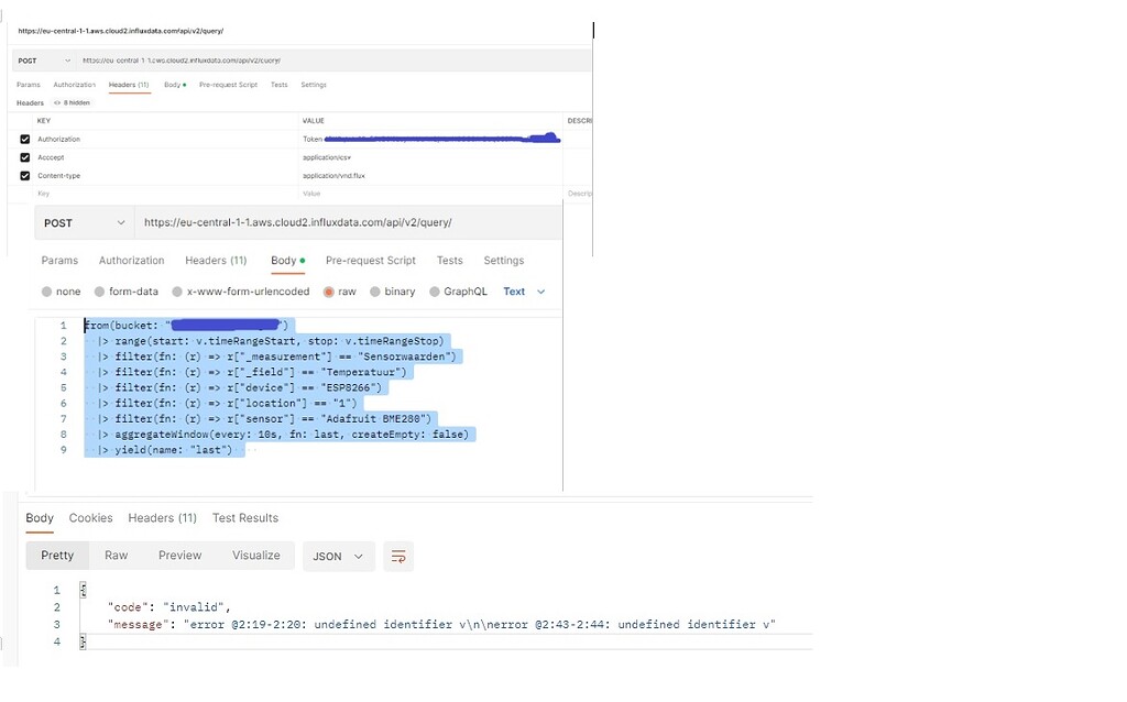 Query data influx cloud db by using flux and api - Fluxlang - InfluxData Community Forums