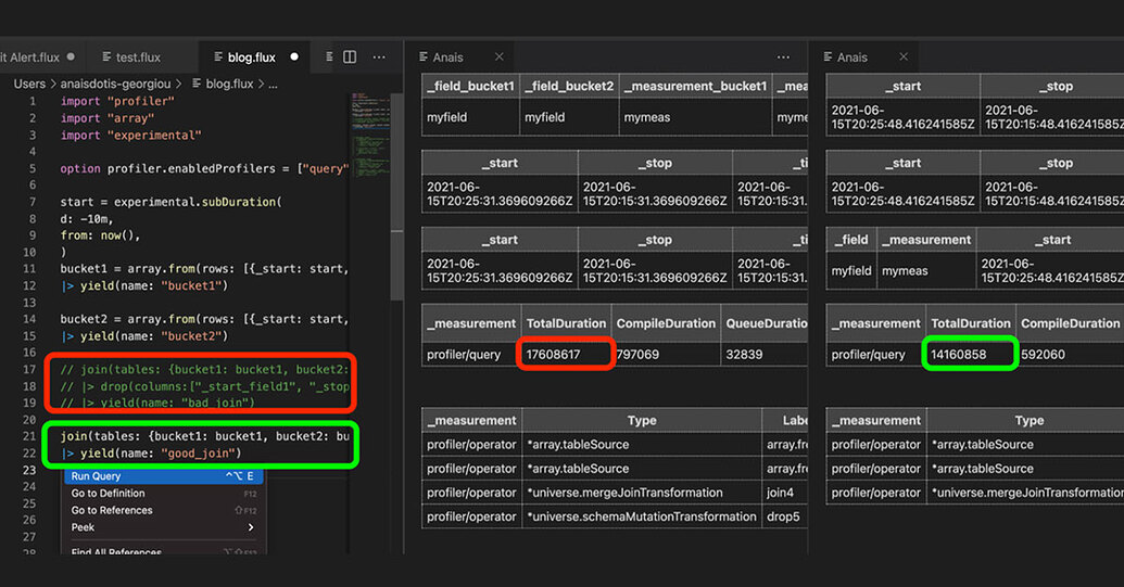 Difference between `timeShift()` and `map()` with `date.add`/`date.sub` - Fluxlang - InfluxData ...