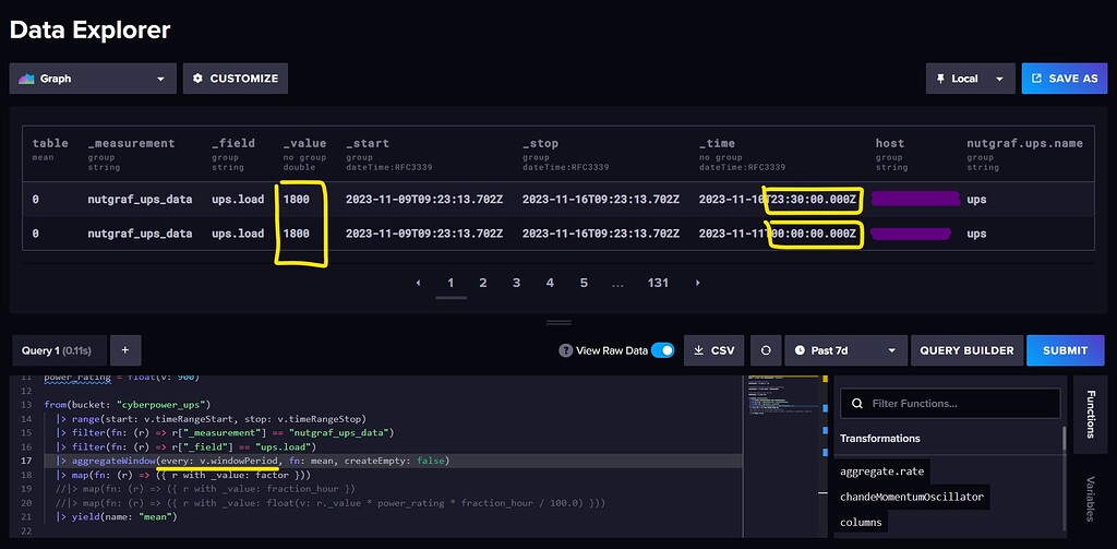 Doing calculations based on the aggregate window timeframe - InfluxData Community Forums