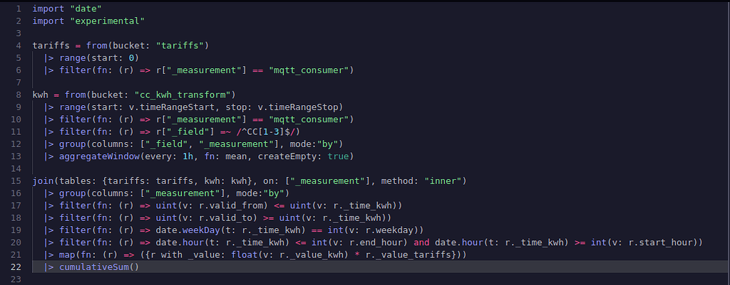 Tariffs Query Optimization - Fluxlang - InfluxData Community Forums