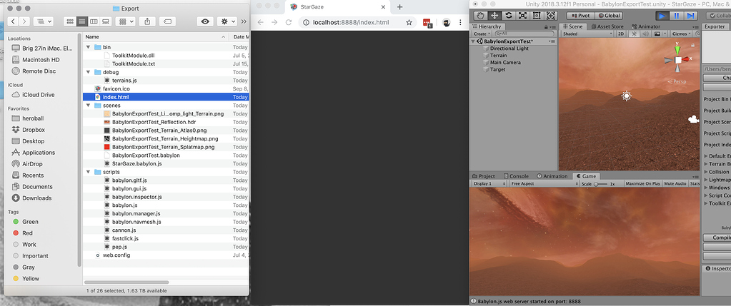 Export terrain + skybox from Unity - Questions - Babylon.js